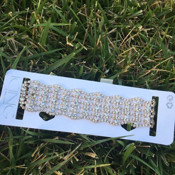 Icing | Jewelry | Nwt Nice Sexy Rose Gold Choker Diamond Icing | Poshmark